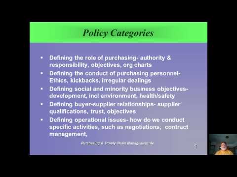 Ch 3 Purchasing Policy and Procedures