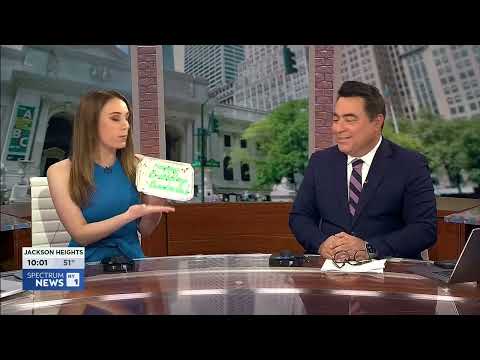 Shannan Ferry & Rocco Vertuccio Promote the Birthday Bake Sale on NY1