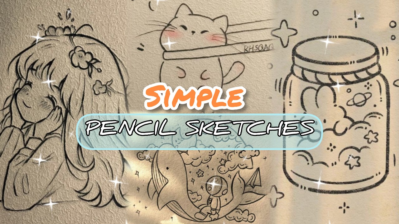 30+ Easy & Cute Pencil Sketch Ideas 💗✨
