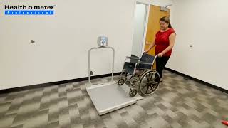 Health o Meter Digital Wheelchair Dual Ramp Scale with Extra Large ...