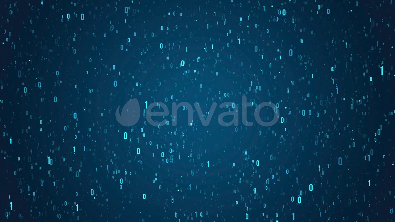 Digital Binary Data Abstract Background