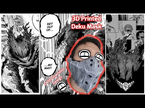 STL file Deku Midoriya Mask - New Arc - Dark Midoriya - Boku No Hero ...