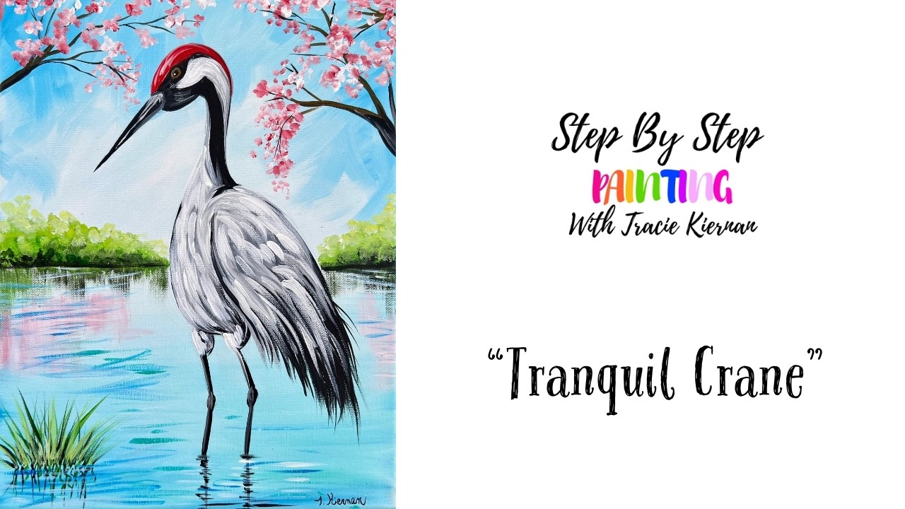How To Paint A Red Crowned Crane - 