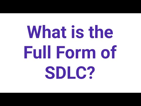 SDLC FULL FORM PART-1931// What is the full form of SDLC?