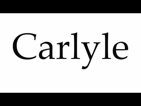 How to Pronounce Carlyle