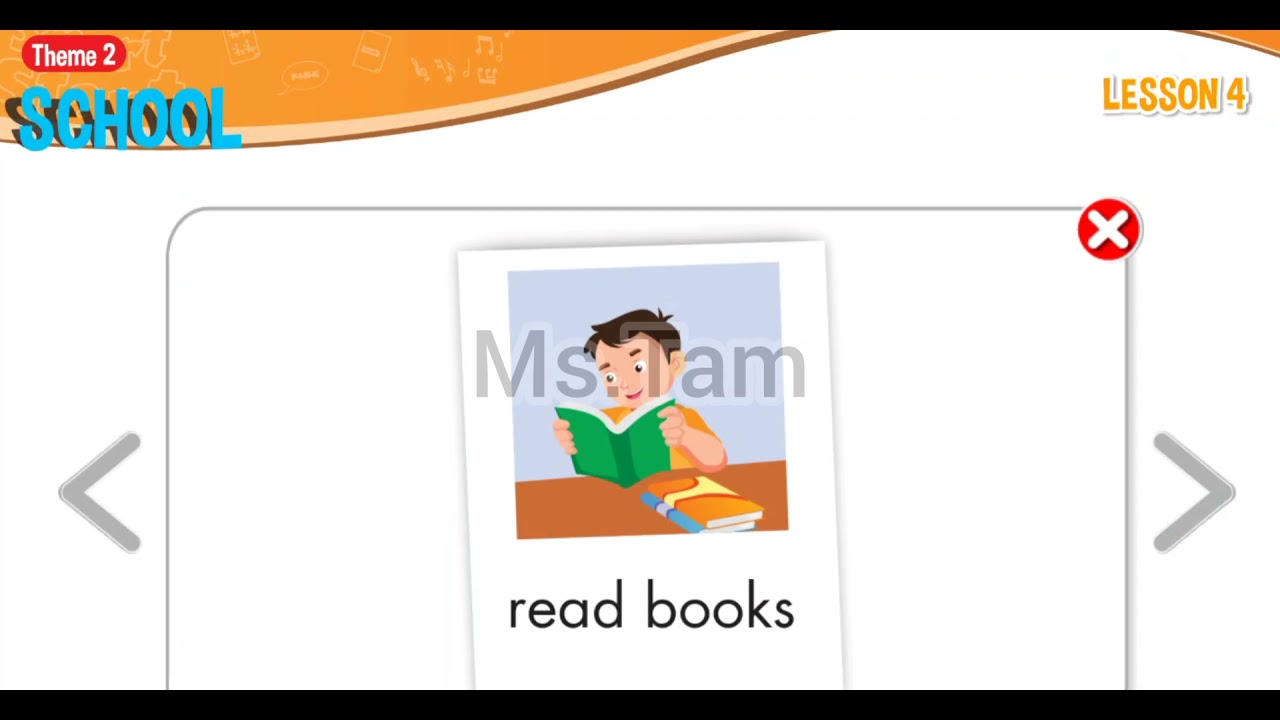 Smartstart 4: Theme 2.SCHOOL - Lesson 4 by Ms.Tam