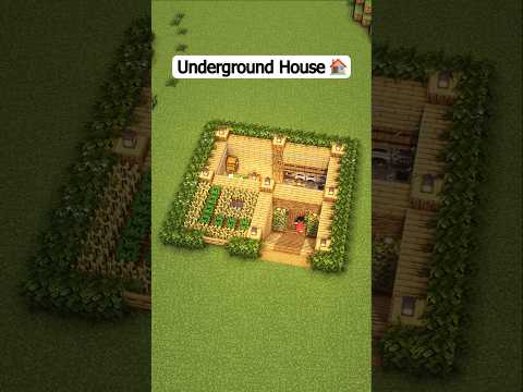Simple Underground House 🏡 #minecraft