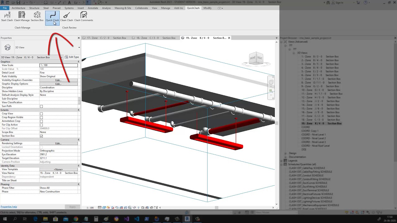 QuickClash Button - BIM Clash Detection Tool