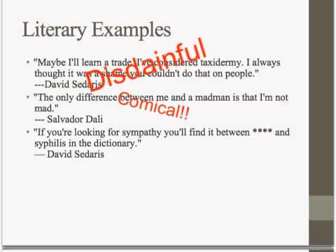 Humor Tone Words