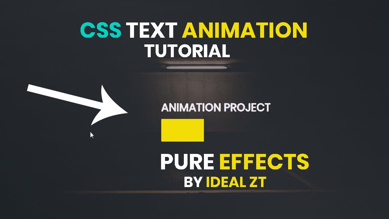 Pure Effects Of HTML5 / CSS3 Text Animation | CSS Animations | Tutorial | HD