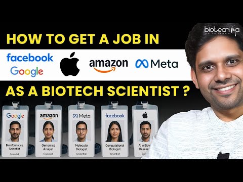 🔬 Want to work at Google, Amazon, Meta, Apple as a Biotech Scientist? Here's how!