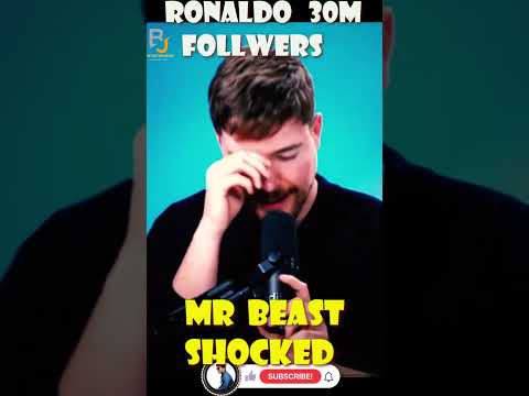Cristiano Ronaldo vs MrBeast Live Subscriber Count Showdown #shorts #mrbeast #ronaldo