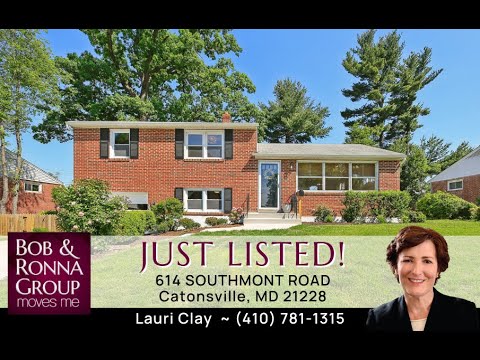 Just Listed! 614 Southmont Road, Catonsville, MD 21228