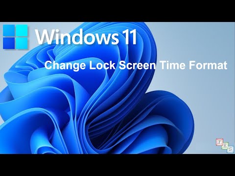 How to change Lock Screen Time format in Windows 11 | Видео