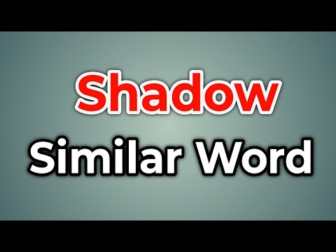 Shadow Similar Word || Synonyms of Shadow | Words Tube