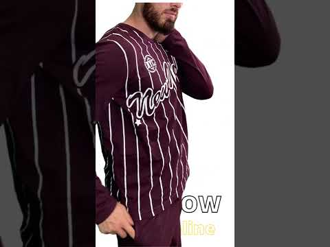 Mens Luxury 100% Cotton PJs Baseball Nightwear