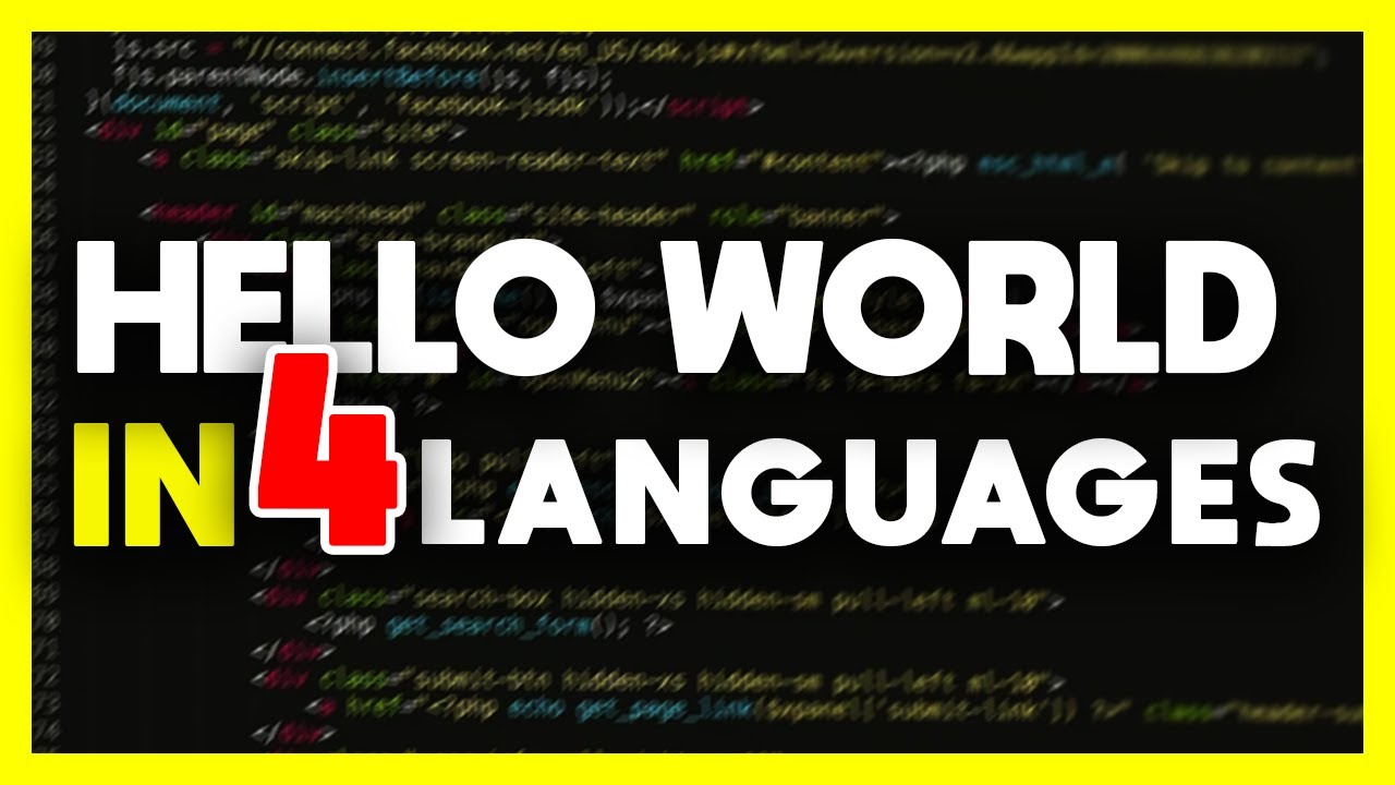 Hello World Program in C/C++/JAVA/Python