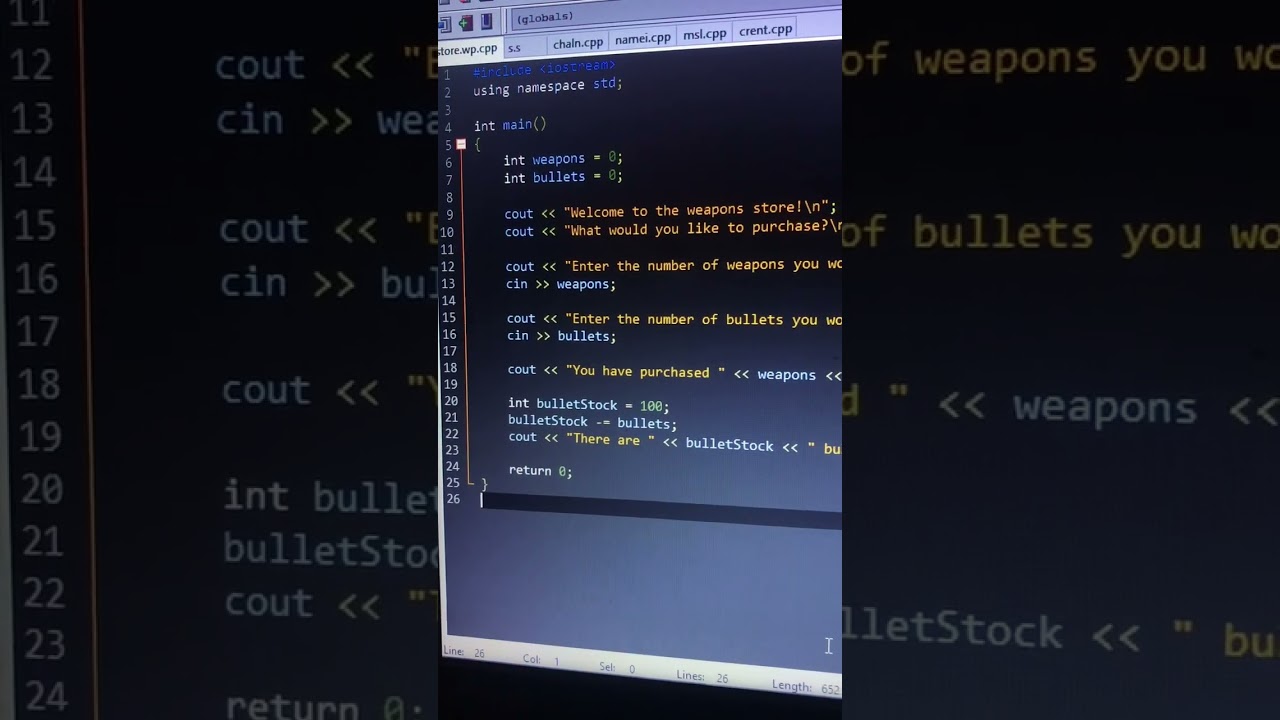 weapons c++#coders #coderstokyo #codemasters #codingninja #codelife #code #codinglife #coders