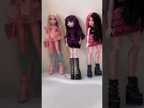 CUSTOM monster high doll shoes try on haul / g1 & g3
