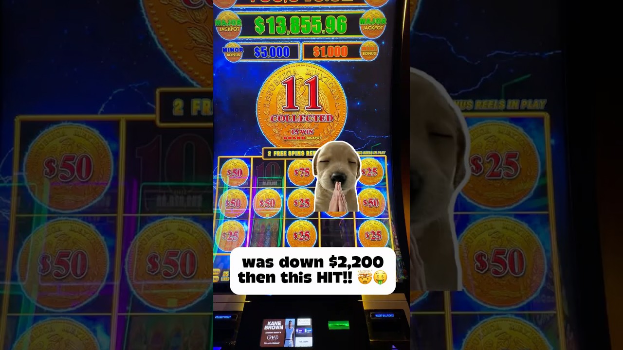 down over $2k & about to go home…SO GLAD I STAYED!🤯🎰🤑#casino #gambling #bonus #slots #slotmachine