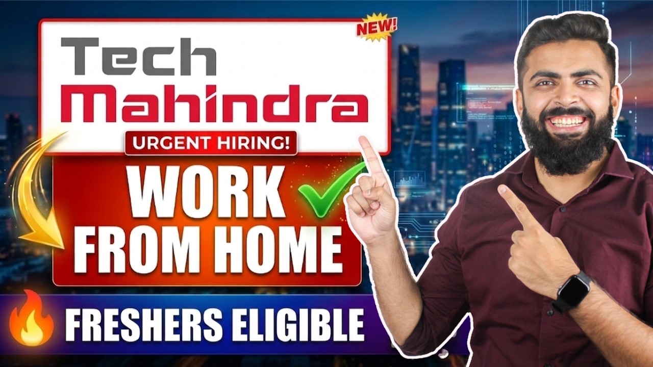 Tech Mahindra Work From Home Jobs 2026 | WFH 12th Pass Jobs | NO DEGREE