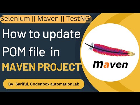Maven-Part 8: What is pom.xml in Maven || How to update POM file and execute Maven project