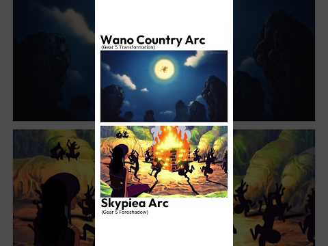 LUFFY GEAR 5 FORESHADOW SKYPIEA ARC | One Piece Wano County Arc #onepiece #shorts #gear5 #anime