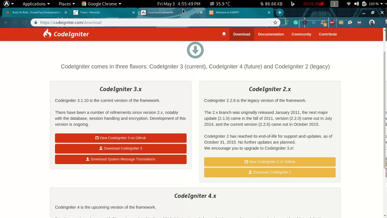 How to install Codeigniter on localhost  in Kali Linux- WELCOME TO CODEIGNITER !