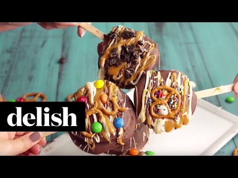 Best Chocolate Apple Pops Recipe - Delish.com