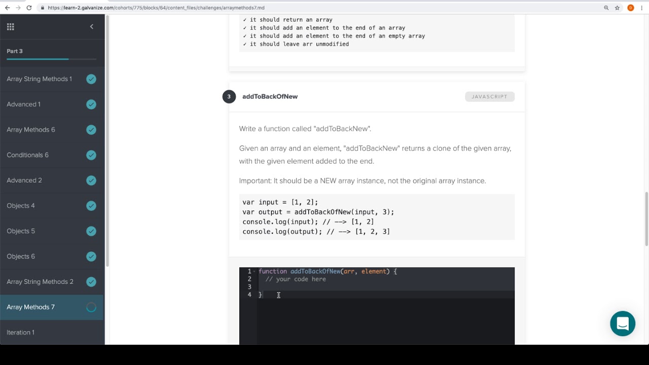 Module 1 - Array Methods 7
