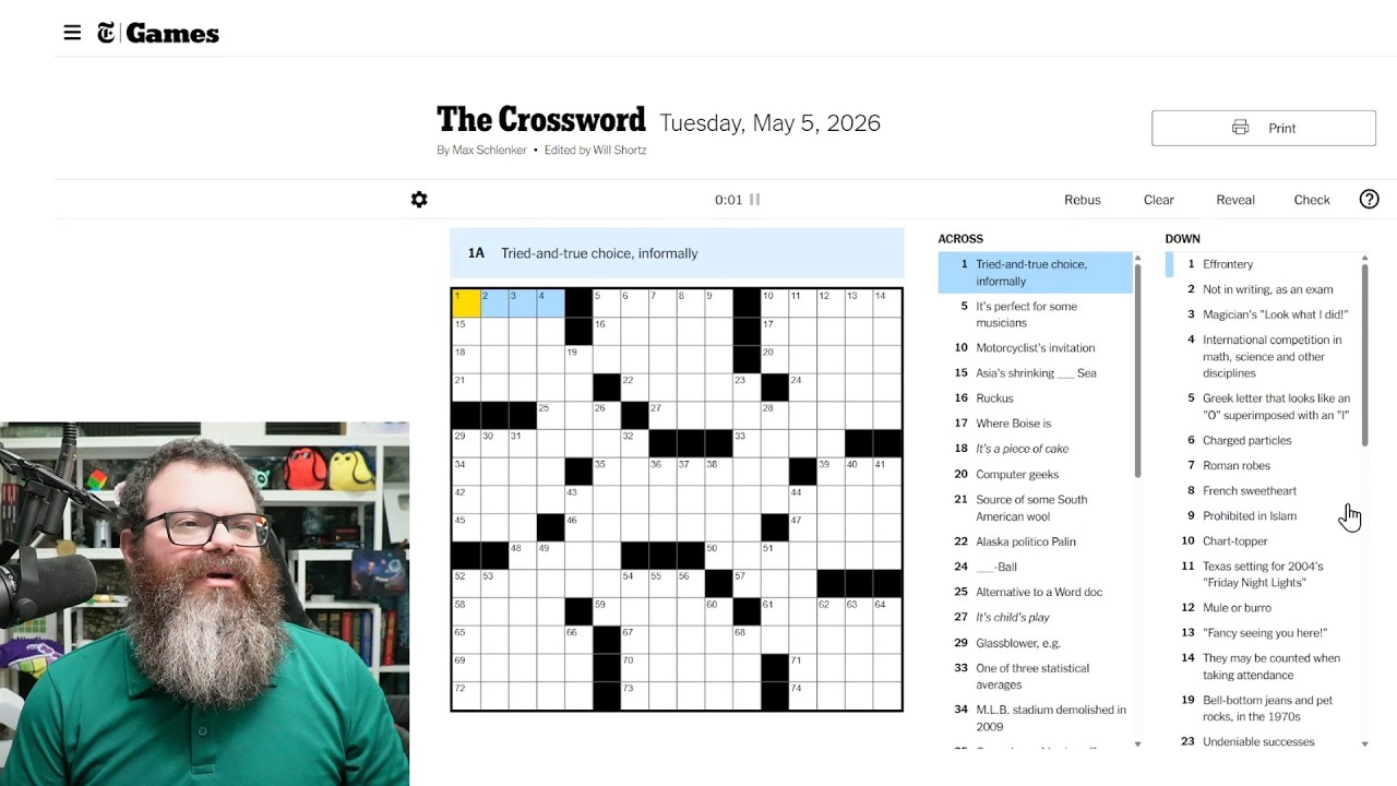 Learning Crossword Week 102 | NYT Crossword Tuesday May 5, 2026