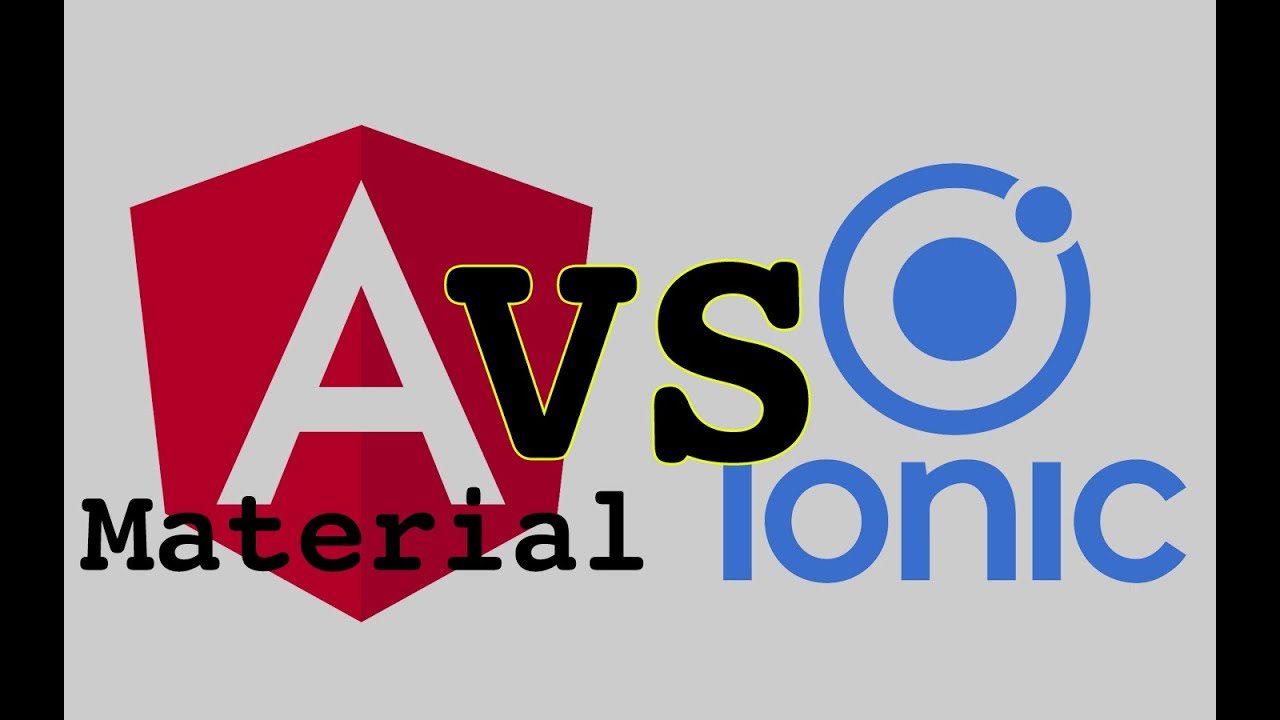 Angular Material VS Ionic