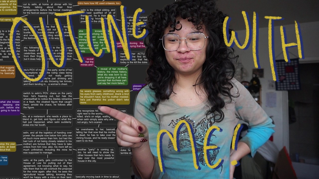 outline a new fantasy novel with me! // writing vlog