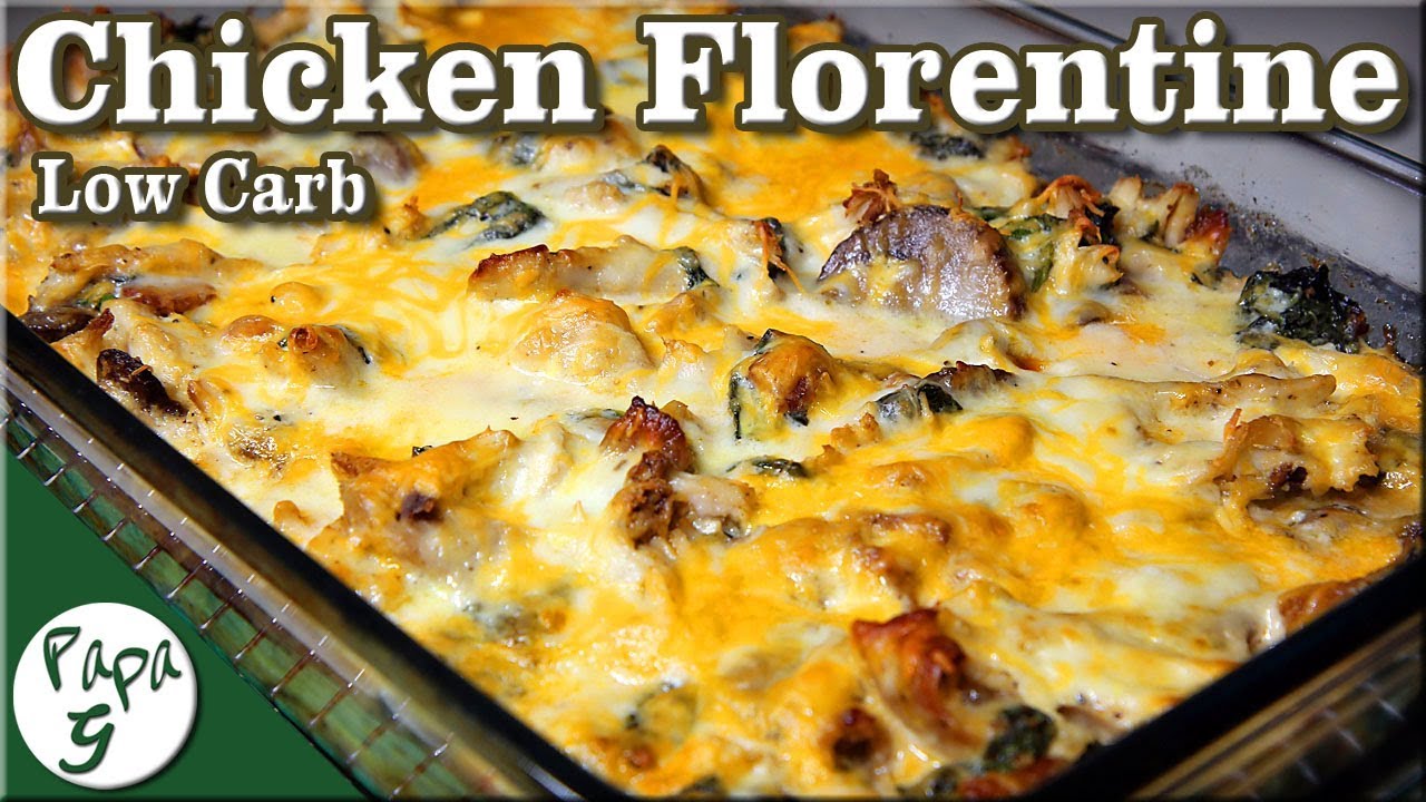 Chicken Florentine Alfredo Casserole – A Very Easy Low Carb Keto Recipe