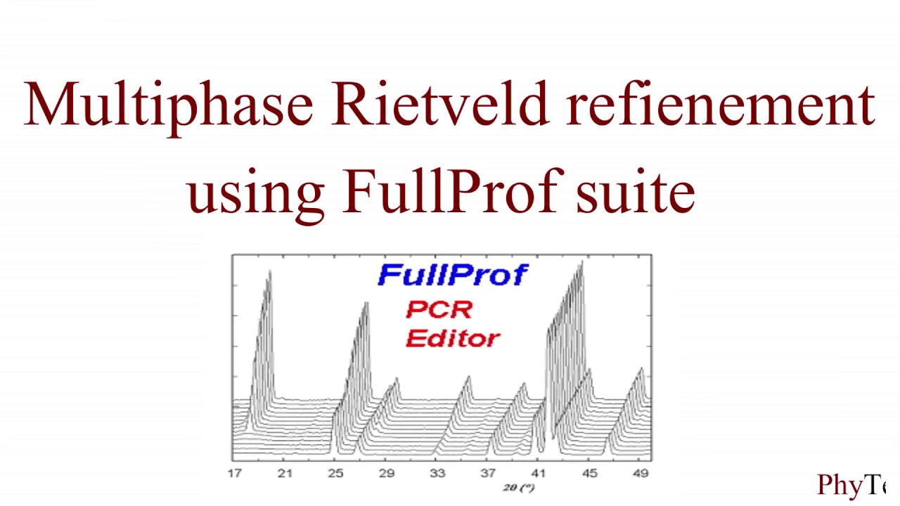 Multiphase rietveld refinement with FullProf suite - a step by step tutorial