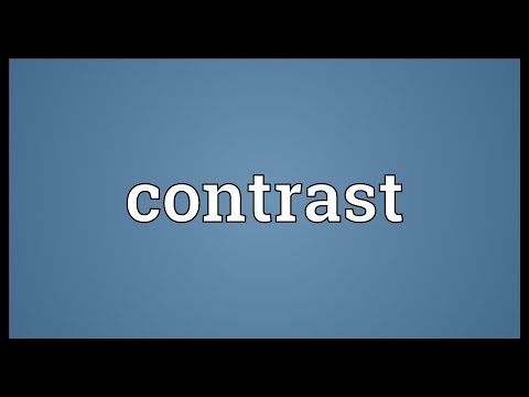 Contrast Meaning