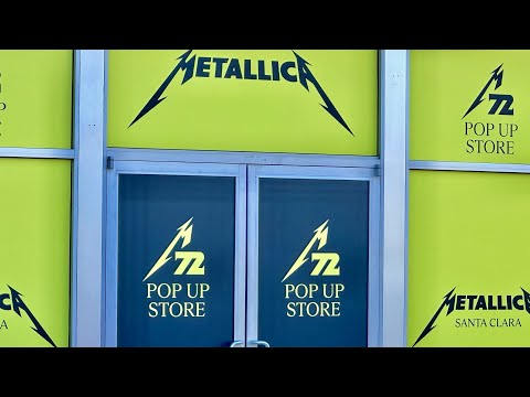 A look inside Metallica’s pop up shop in Santa Clara / San Francisco (California) 2025