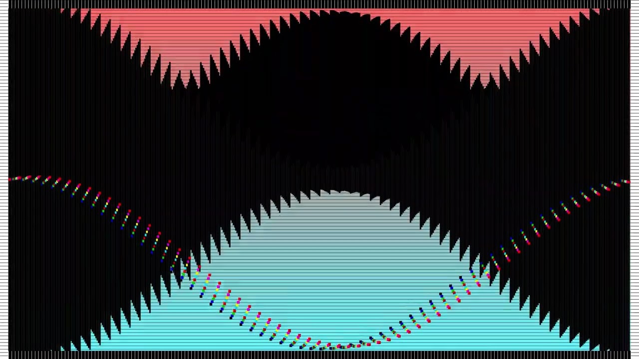 Pendulum 8 - Creative coding with Processing #art #lineart