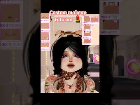 Outfit and custom makeup tutorial #dresstoimpress #dti #vip