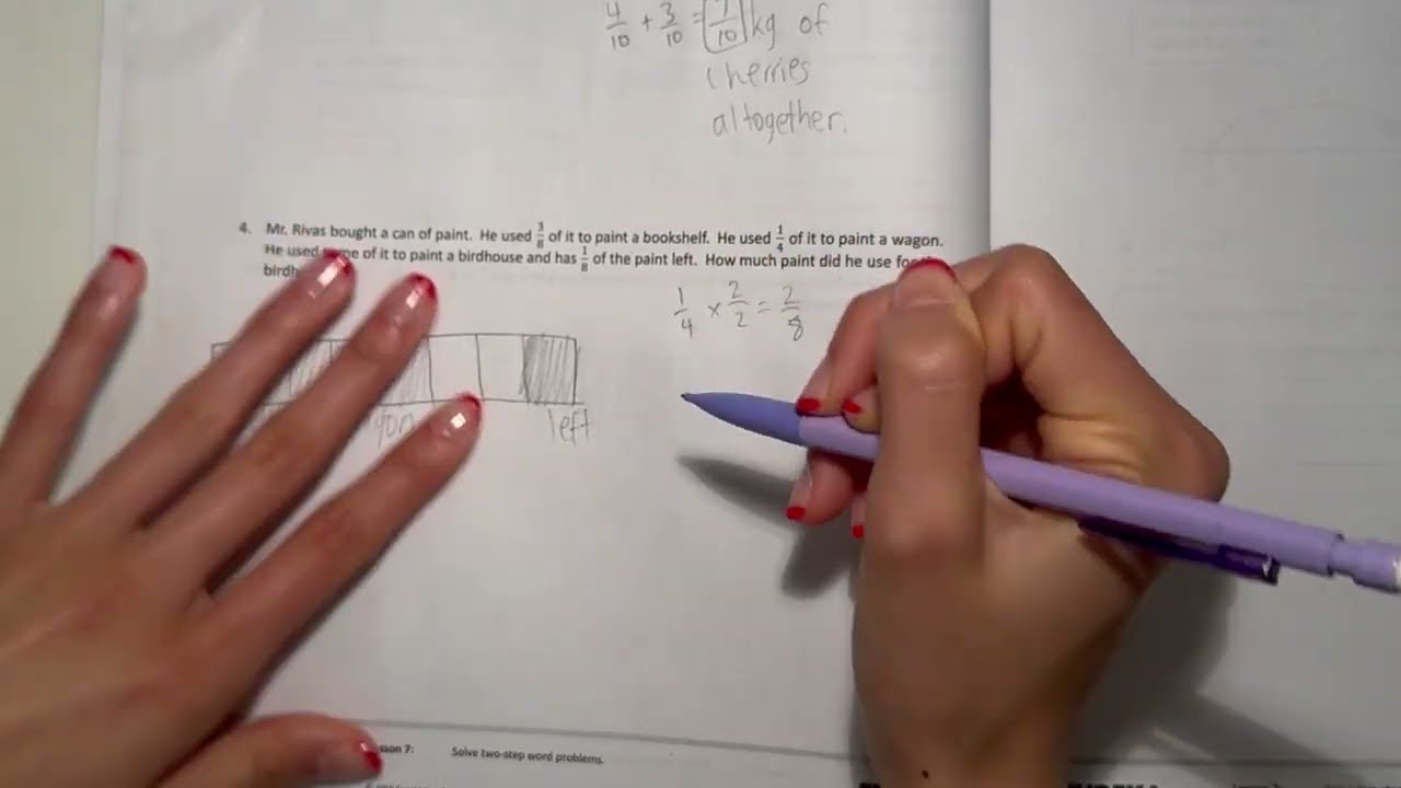 Eureka Math Grade 5 Module 3 Lesson 7 | #homework #mathwithaubrey