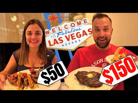 Delmonico Steakhouse Las Vegas $50 vs $150 Lunch | Budget vs Expensive
