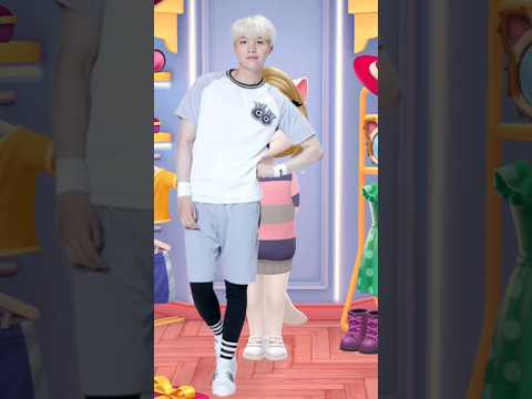 Try to do Suga dressup #suga #bts #angel #cat #dressup #games #look #meakup #dress