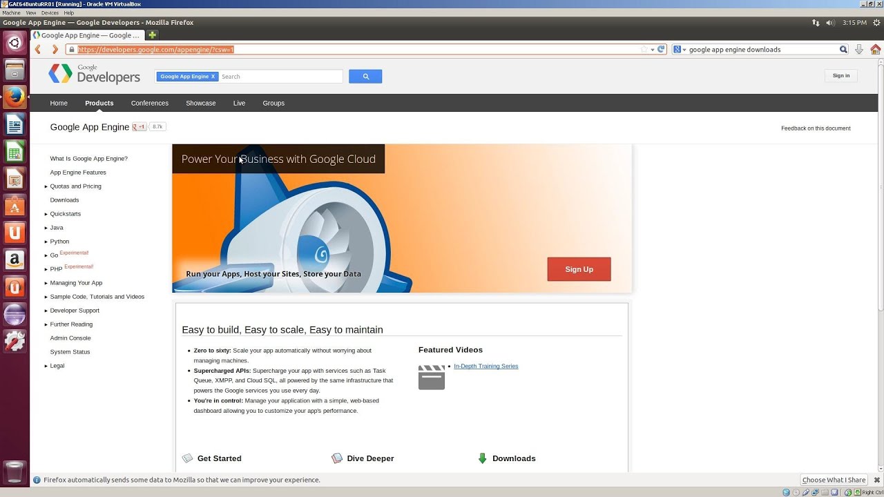 Install Python Google App Engine in Ubuntu. Run in Eclipse.