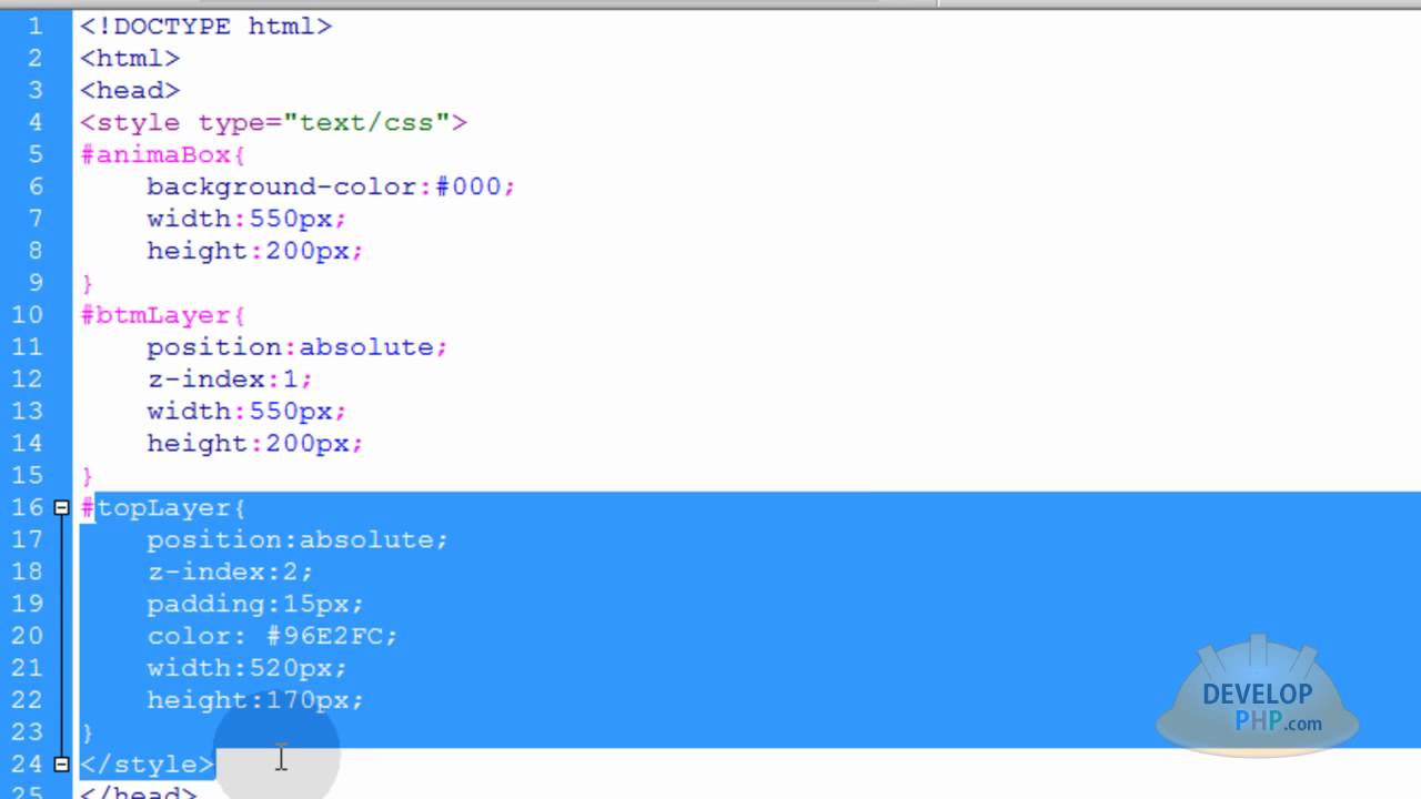 Animated Backgrounds CSS Layer Position Tutorial JavaScript HTML