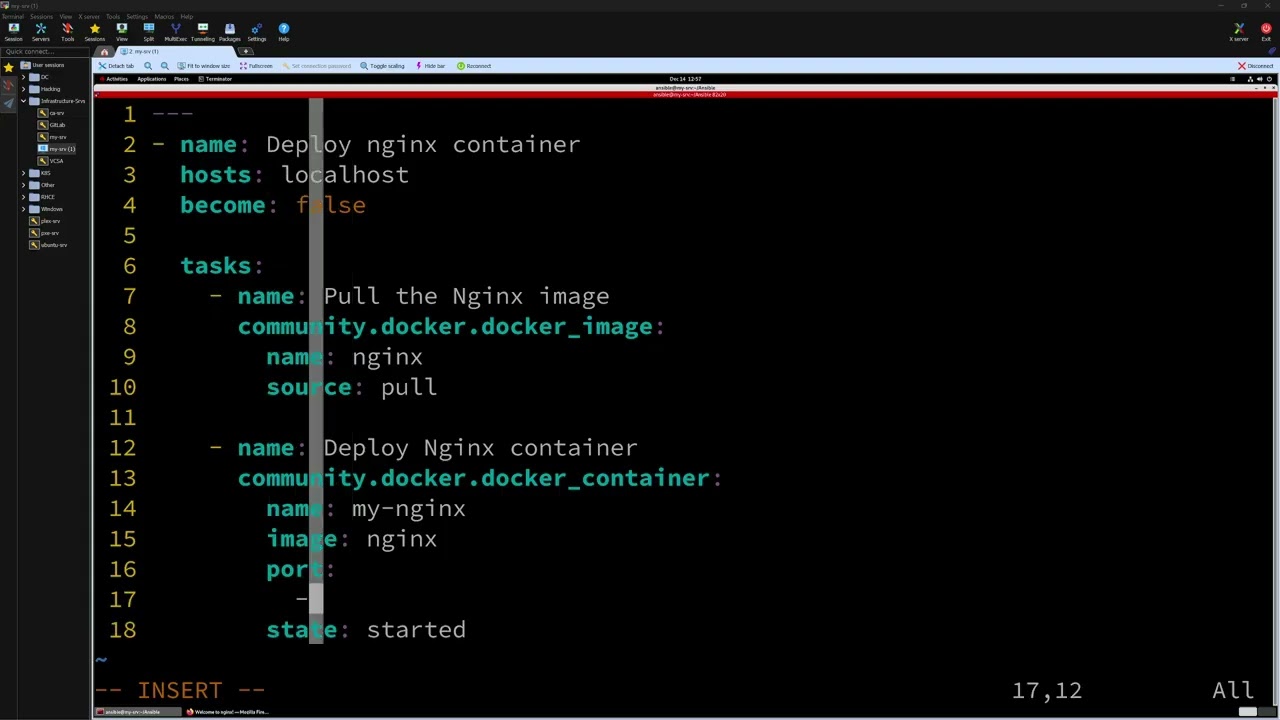 Deploy docker container using Docker and Ansible