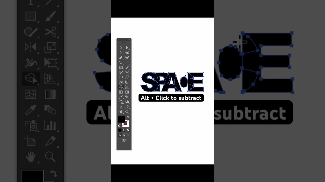 Negative space Logo in illustrator #illustratortutorial #graphicdesigntutorials #illustratortips
