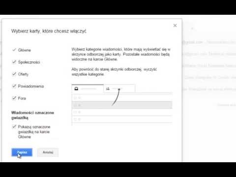 Gmail - porządkowanie wiadomości