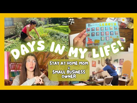 DAYS IN MY LIFE AS A SAHM & SMALL BUSINESS OWNER *Thrift Haul, Yard Work, Happy Mail, Work & More!*