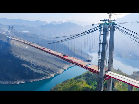 HIGH-TECH ENGINEERING BRIDGE CONSTRUCTION 4K || Zangke River Grand BRIDGE藏克河特大桥 #bridge #engineering