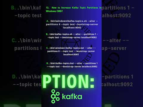 12. How to Increase Kafka Topic Partitions in Windows CMD? | Using kafka-topics.bat